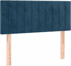 Box spring postel s matrací tmavě modrá 80 x 200 cm samet 3127581