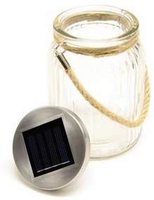 GARTHEN zahradní solární závěsná sklenice LED bílá