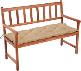 Zahradní lavice s poduškou 120 cm masivní akáciové dřevo 3063786