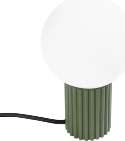 Stolní lampa Halo, 1x bílé skleněné stínítko, og