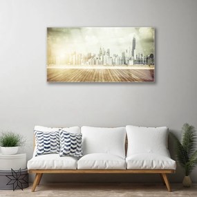 Plexisklo-obraz Město New York Paneláky 100x50 cm