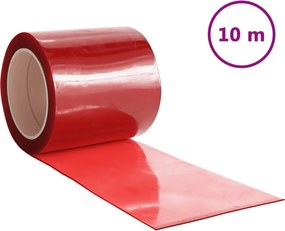 Závěs do dveří červený 200 mm x 1,6 mm 10 m PVC 153865