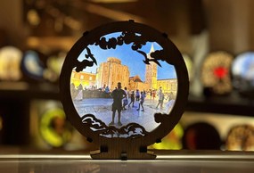 Li-Go Foto rámeček "V oblacích" 20x22cm bez podsvícení/s podsvícením provedení povrchu: černá s patinou, varianta foto rámečku: jednoduchý bez podsvícení