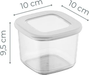 Sada 12 ks potravinových boxů BONNIE -5 bílá