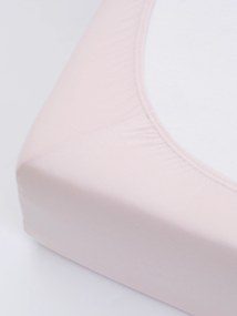 MK Lůžkoviny Jersey prostěradlo s elastanem Deluxe 220 × 200 cm – pudrové