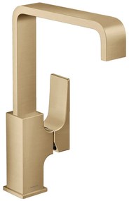 Hansgrohe Metropol, umyvadlová baterie 230 s výpustí Push-Open, kartáčovaný bronz, 32511140