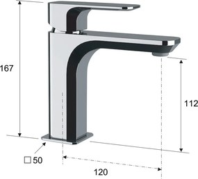 Sapho Spy umyvadlová baterie stojánková zlato mat PY02/19