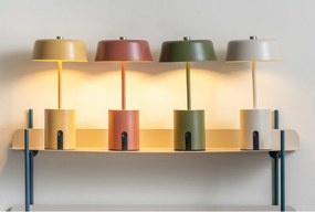 Béžová kovová LED stolní lampa (výška 22,5 cm) Elemental LED – Leitmotiv
