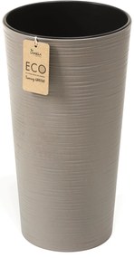 Květináč lamela květináč lilia eco dluto - vroubek, průměr 25cm, výška 46.5cm, šedý