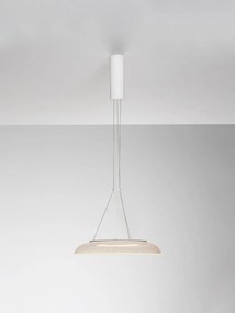Matně bílé hliníkové LED závěsné svítidlo se stínidlem z akrylového skla ø 40 cm Mantle – Nova Luce