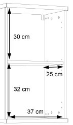 Nástěnná koupelnová skříňka VENOM bílá/dub sonoma