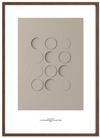 Idealform Poster no. 4 Shadow forms Barva: Terracotta, Velikost: 500x700 mm