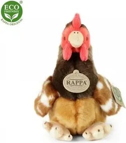 RAPPA Plyšová slepice 18 cm / ECO-FRIENDLY / od 0 měsíců
