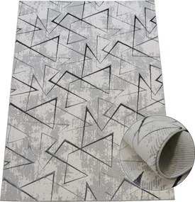 BE Koberec Esprit 3608 GREY - šedý obdélníkový Rozměr: 60x100 cm