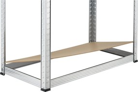 Juskys Sada tří kovových regálů Corner a Easy Barva: stříbrná