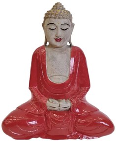 Buddha celý červený 2 65 cm