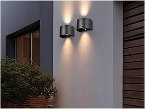 LED nástěnné venkovní svítidlo se senzorem pohybu (výška 10 cm) Talent – Reality
