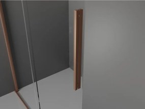 Mexen Velar L posuvné sprchové dveře 110 cm, transparentní, kartáčovaná měď - 871-110-003-01-65