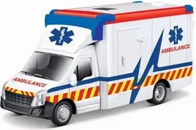 Bburago servisní vozidlo Ambulance with Stretcher / měřítko 1:43