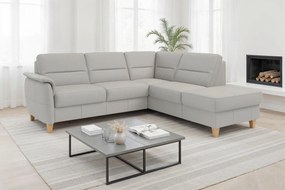 XXXLutz ROHOVÁ SEDAČKA, kůže, světle šedá Sit & More - Sedací soupravy - 000144033231