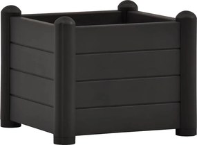 Vyvýšený záhon PP antracitový 43 x 43 x 35 cm 313973