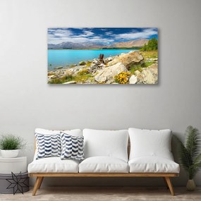Obraz na plátně Moře Skály Krajina 125x50 cm