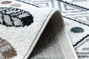 Dywany Łuszczów, Dětský kusový koberec Fun Teepee cream, 80x150, šedá, dětský pokoj