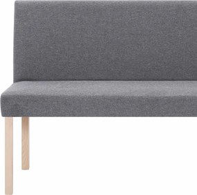 Lavice 139,5 cm světle šedá polyester 281335