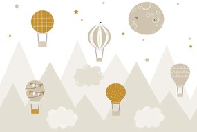 Fototapeta - Jemné balóny, ilustrace (245x170 cm)