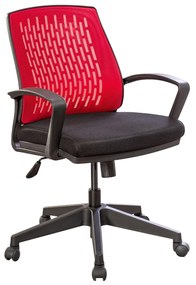 Čilek Studentská židle na kolečkách Comfort červená