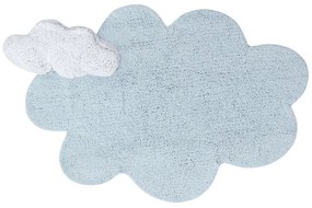 Pratelný koberec puffo modrý MUZZA
