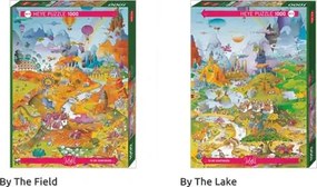 HEYE Puzzle Cartoon Classics: Idylka u jezera / 1000 dílků / 50 x 70 c