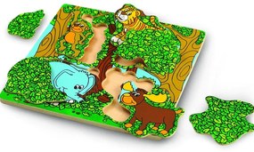Wonderworld Dřevěné puzzle Píkabú
