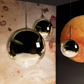 Tom Dixon Mirror Ball LED závěsná lampa Ø 50 cm zlatá