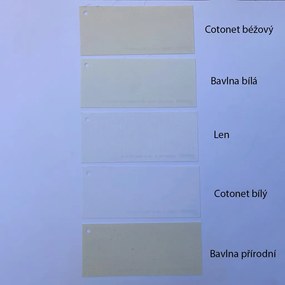 Stropní textilní kruhové svítidlo Rondo Dekor: Cotonet béžový, Průměr: 600 mm