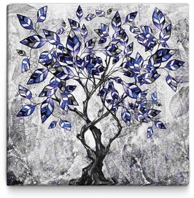 Malvis ® Obraz na stěnu Strom modro-fialový Velikost: 60x60 cm