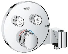 Grohe Grohtherm SmartControl - Termostatická sprchová podomítková baterie, 2 ventily, s držákem na sprchu, chrom 29120000