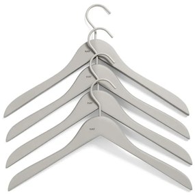 HAY Ramínka Soft Coat Hanger Slim Grey, set 4ks