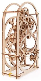 Ugears 3D dřevěné mechanické puzzle Hodinový strojek