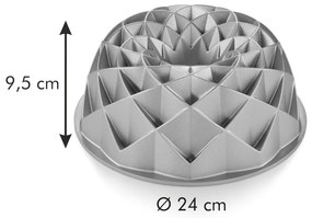 Forma bábovka vysoká DELÍCIA ø 24 cm, diamant