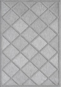 My Flair, Kusový koberec Mara II grau – na ven i na doma, 160x230, šedá, chodba / předsíň
