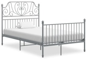 Rám postele šedý kov 120 x 200 cm,  324849 HangarStore.cz