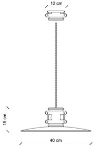 Ferroluce Závěsné retro svítidlo URBAN, Ø 26 cm, 1xE27 Barva: Bílá