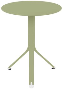 OnaDnes -20% Světle zelený kovový stůl Fermob Rest'O Ø 60 cm