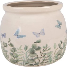 Dekorativní obal na květináč Butterflies Home M - Ø 16*13 cm