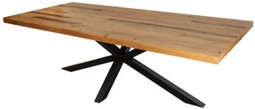 Noble Home Hnědý dřevěný jídelní stůl Galaxie 240 cm