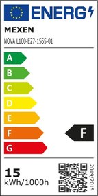 Mexen Nova, LED žárovka E27, A60, 15W, studená - 6500K, 1575 lm - L100-E27-1565-01