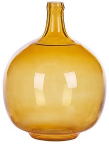 Sklo Dekorativní váza 34 Oranžová GOSHT Beliani