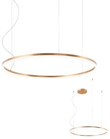 Redo 01-1713 závěsné LED stmívatelné svítidlo Orbit bronz, 55W, 3000K, ø80cm