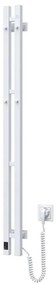 Navin Elektrický sušák na ručníky s term. SILOUETTE 187W/230V 120,6 cm IP44 bílá pravá 12-134053-0912